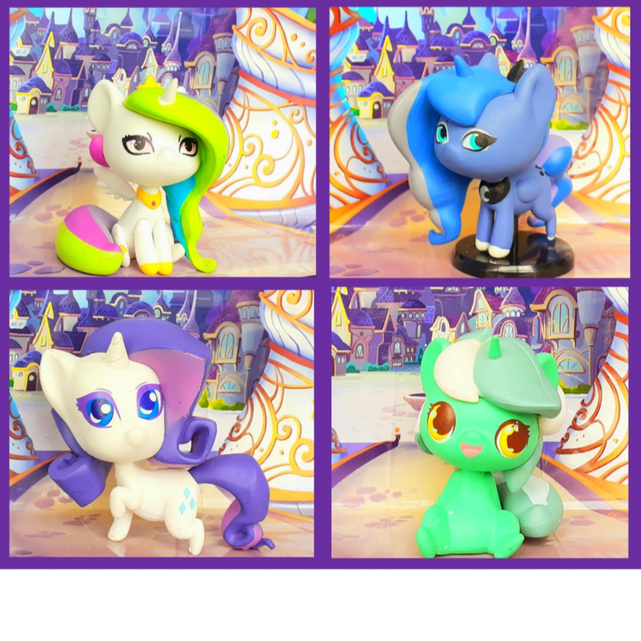 My little pony - Figura - Chibi Luna Celestia Lyra Rarity - Escolha ...