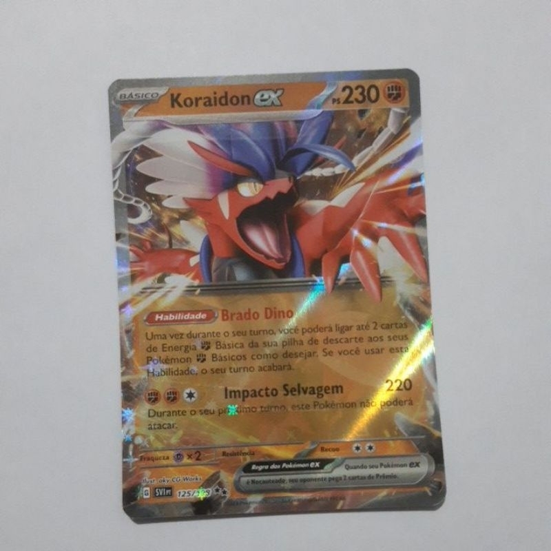Carta Card Pokémon Koraidon Ex | Shopee Brasil