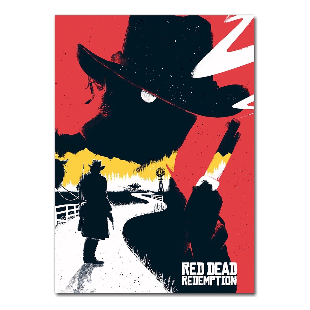 Quadro Decorativo A3/A4 Red Dead Redemption | Shopee Brasil