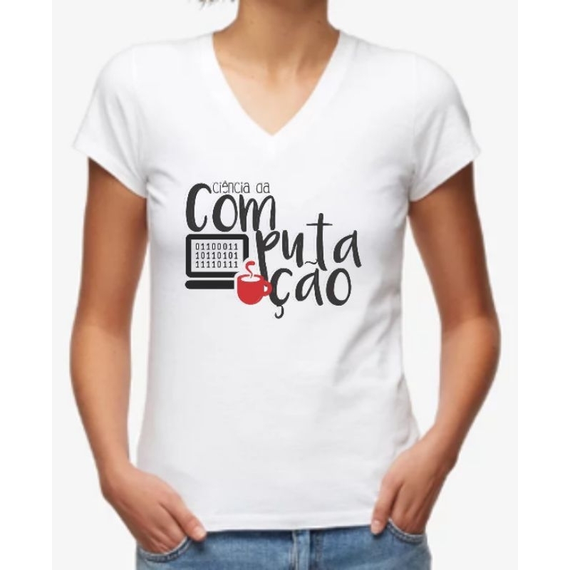 CAMISETA PROFISSÕES CIÊNCIAS DA COMPUTAÇÃO | Shopee Brasil