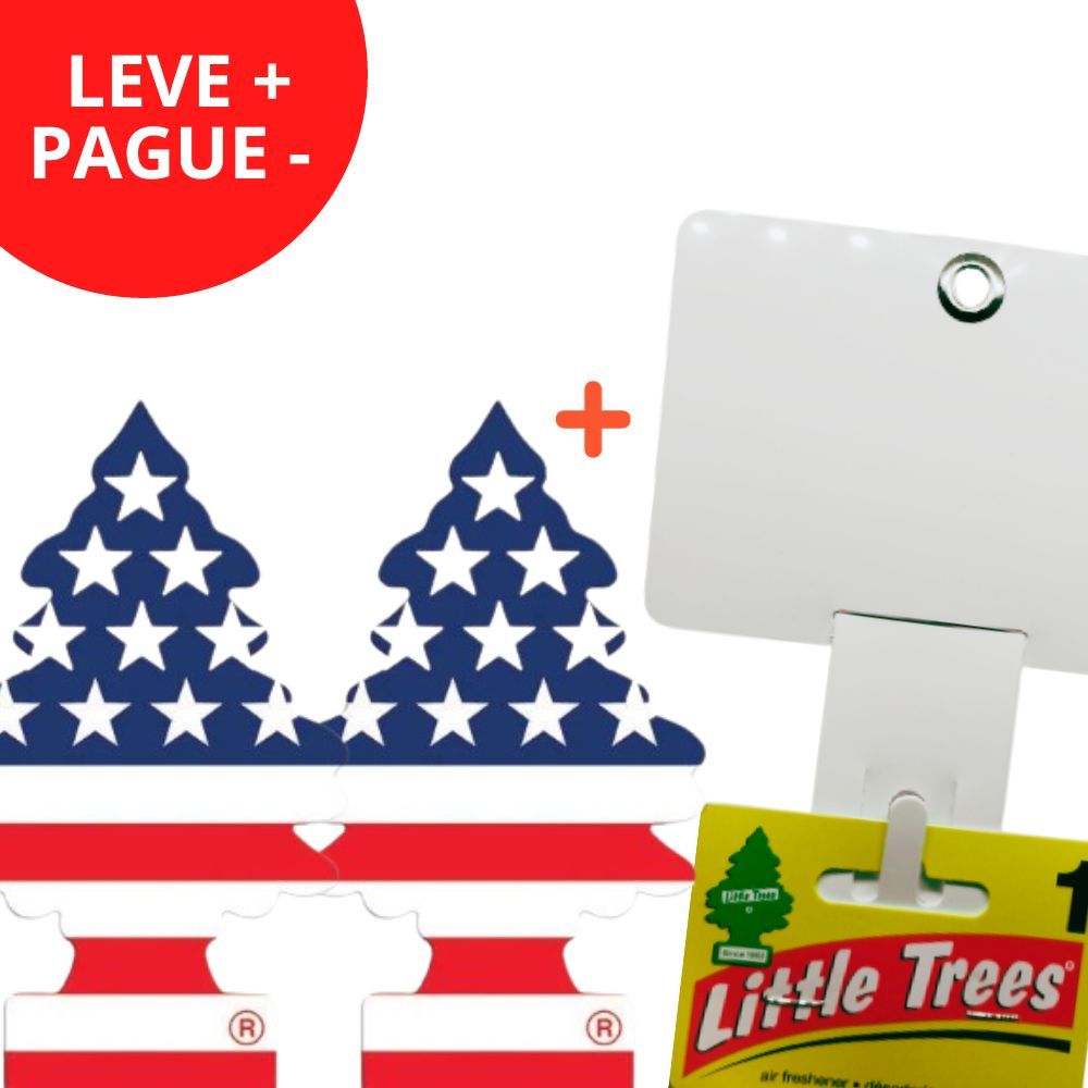 20 Little Trees Aromatizante Original Vanilla Pride USA + Fita Cross ...