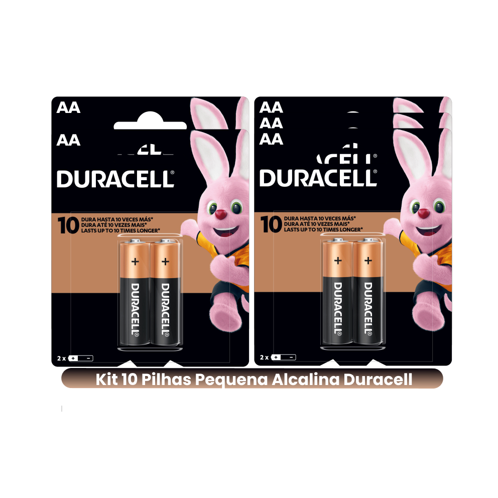 Pilhas AA Pequena Duracell AlcACalina Tipo modelo 2A Cilindrico Redonda ...