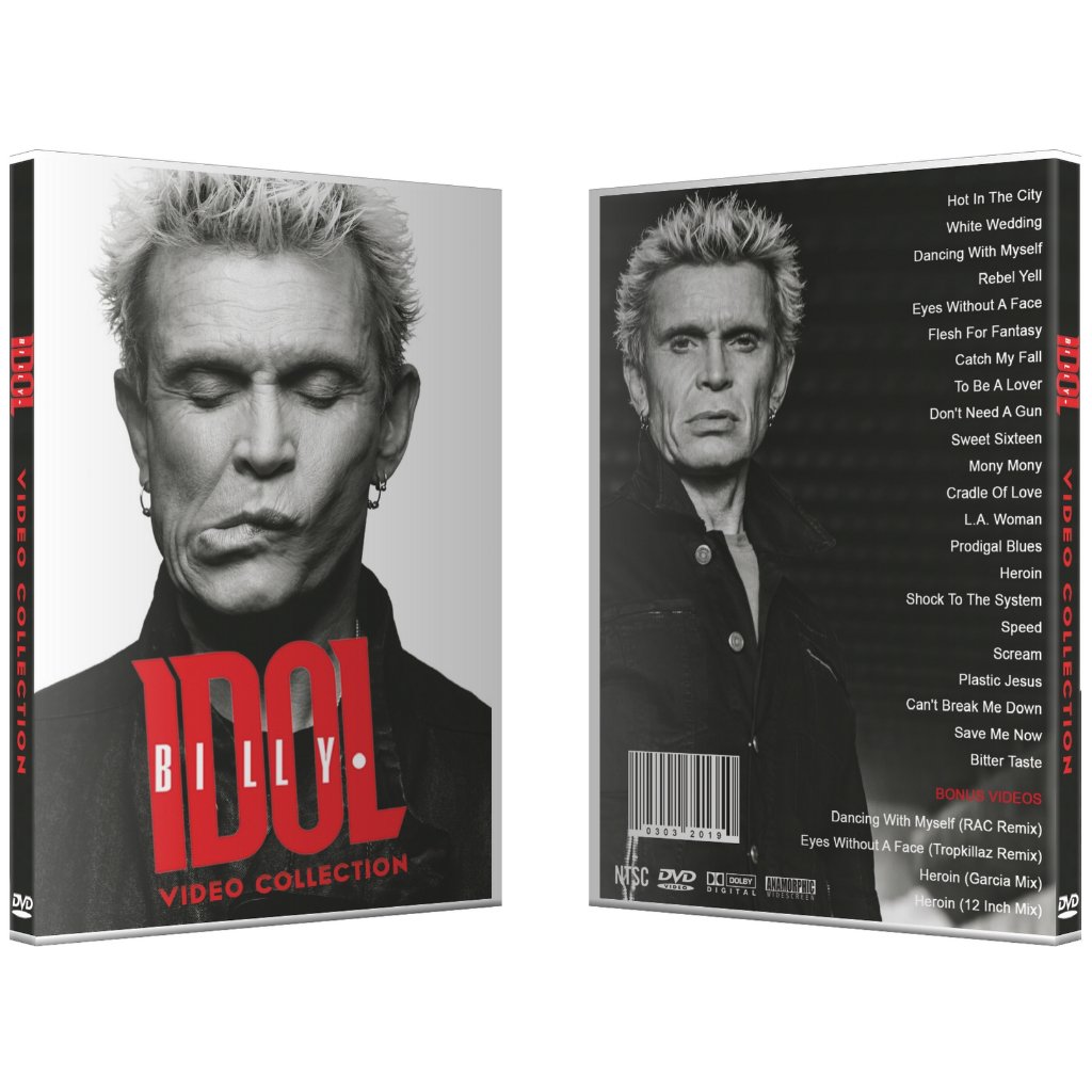 DVD BILLY IDOL - VIDEO COLLECTION (fan made) | Shopee Brasil