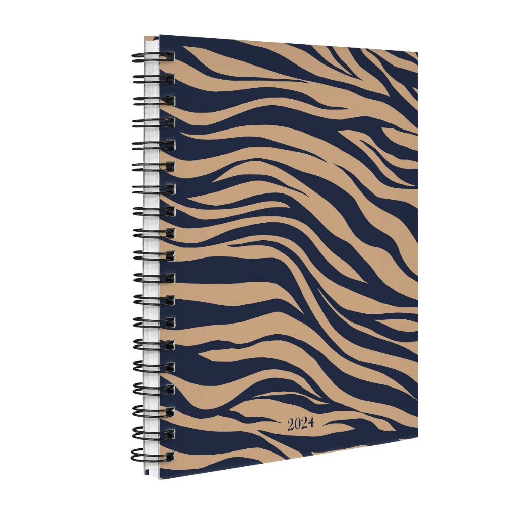 Agenda Planner Semanal 2024 Animal Print Zebra Cores | Shopee Brasil