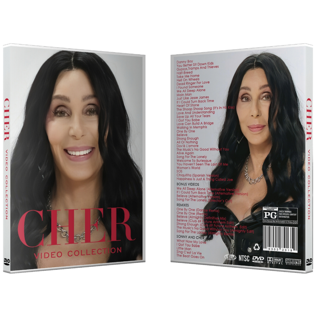DVD CHER - VIDEO COLLECTION (fan made) | Shopee Brasil