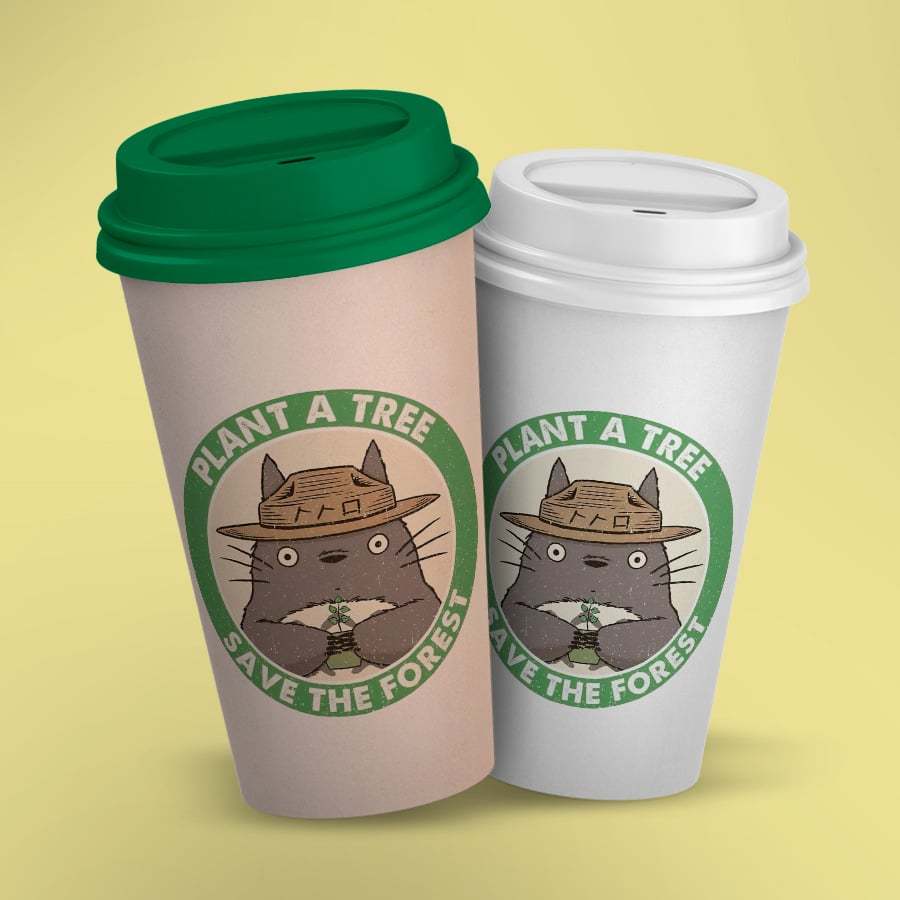Copo ECO Bucks Totoro Coffee Studio Ghibli | Shopee Brasil