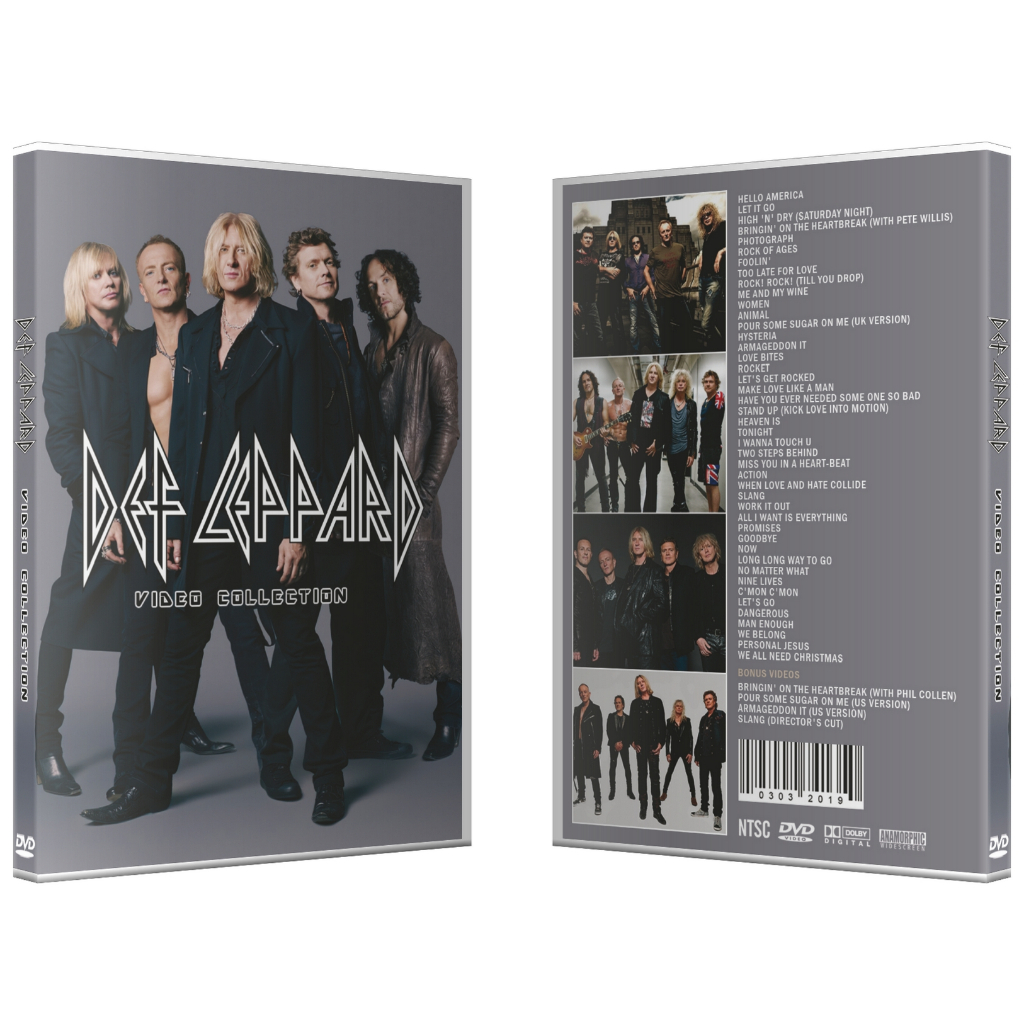 DVD DEF LEPPARD - VIDEO COLLECTION (fan made) | Shopee Brasil