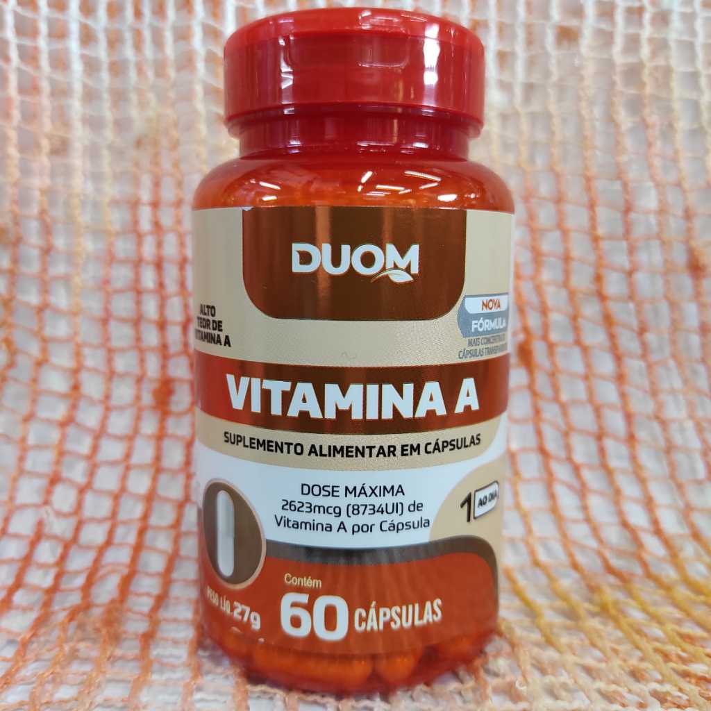 VITAMINA A 60 cápsulas (Duom) | Shopee Brasil