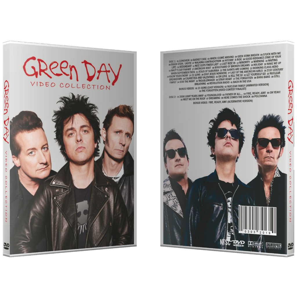 DVD GREEN DAY - VIDEO COLLECTION (fan made) | Shopee Brasil