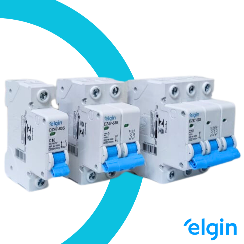 Disjuntor Din Bipolar 10a 16a 20a 25a 32a 40a 50a 63a Duplo Curva C - Faz a Boa!