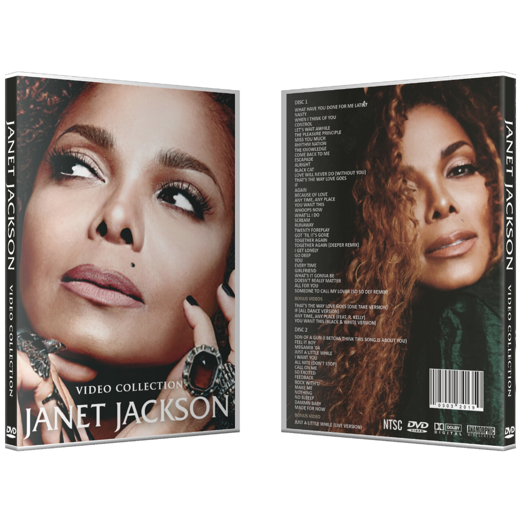 DVD JANET JACKSON - VIDEO COLLECTION (fan made) | Shopee Brasil