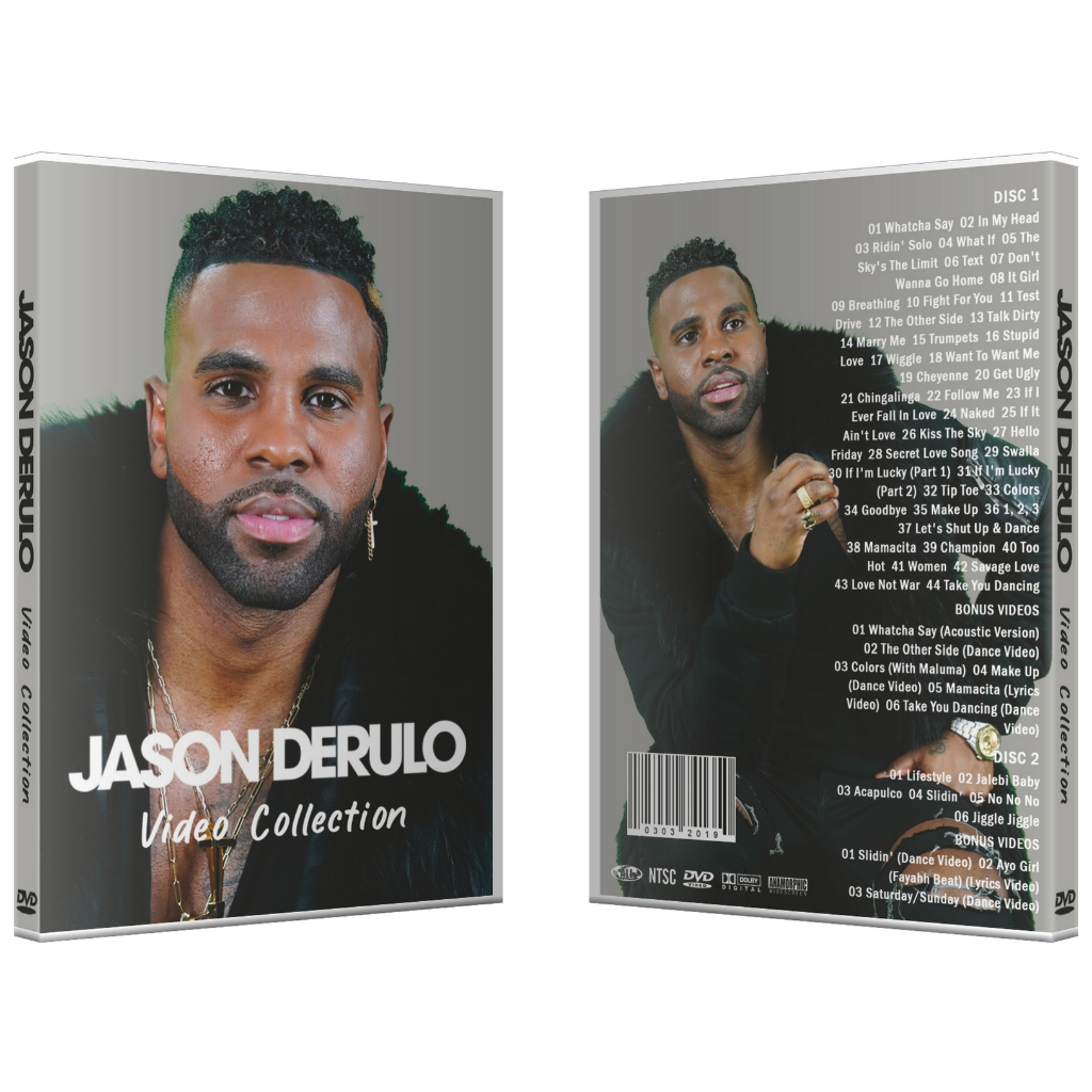 DVD JASON DERULO - VIDEO COLLECTION (fan made) | Shopee Brasil