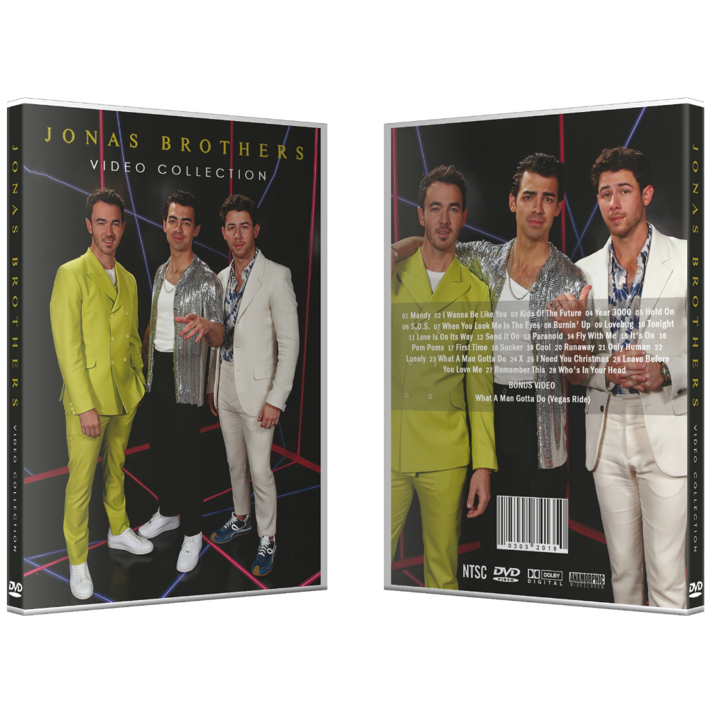 DVD JONAS BROTHERS - VIDEO COLLECTION (fan made) | Shopee Brasil