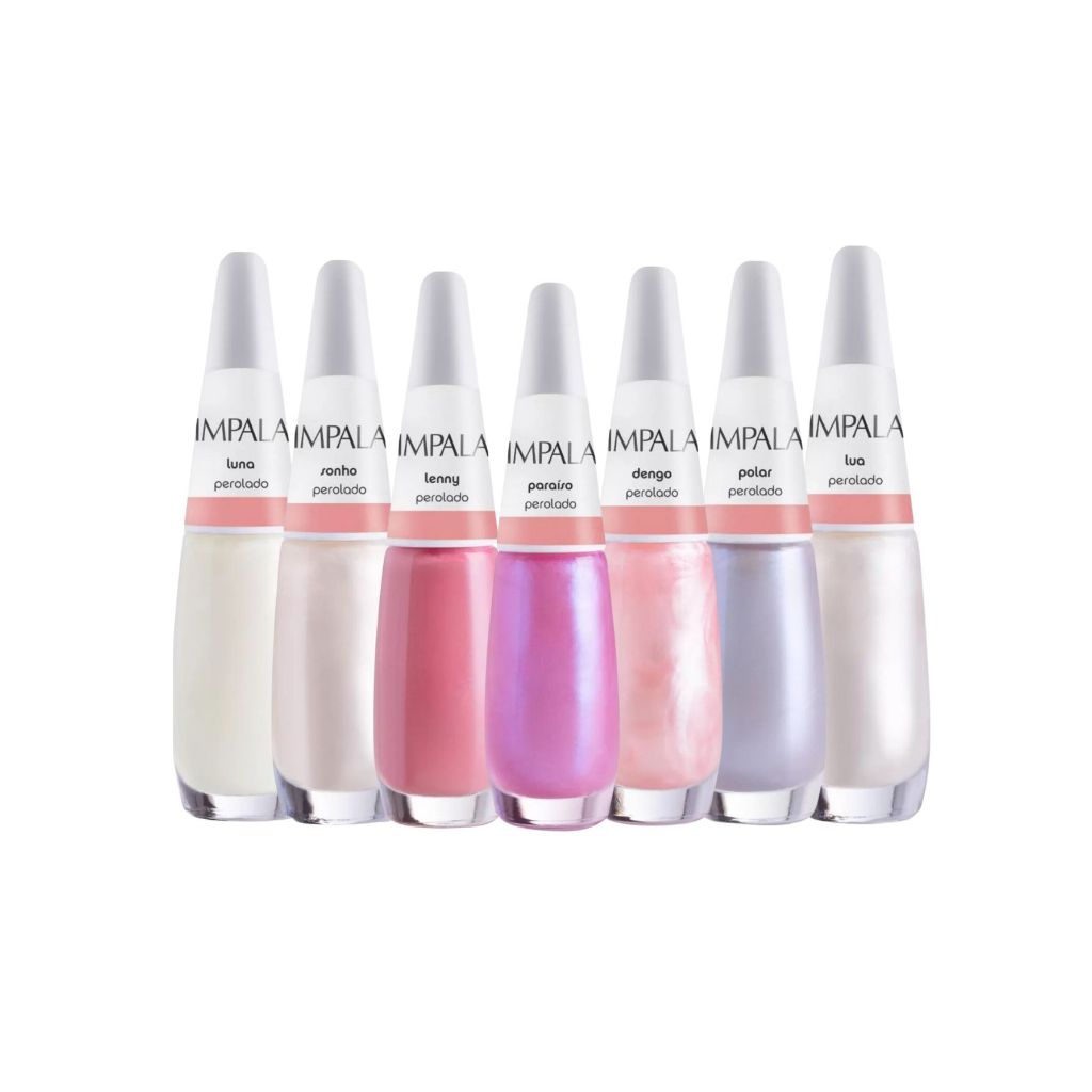 Kit 7 esmaltes Impala Perolados - Corre Que Ta Baratinho