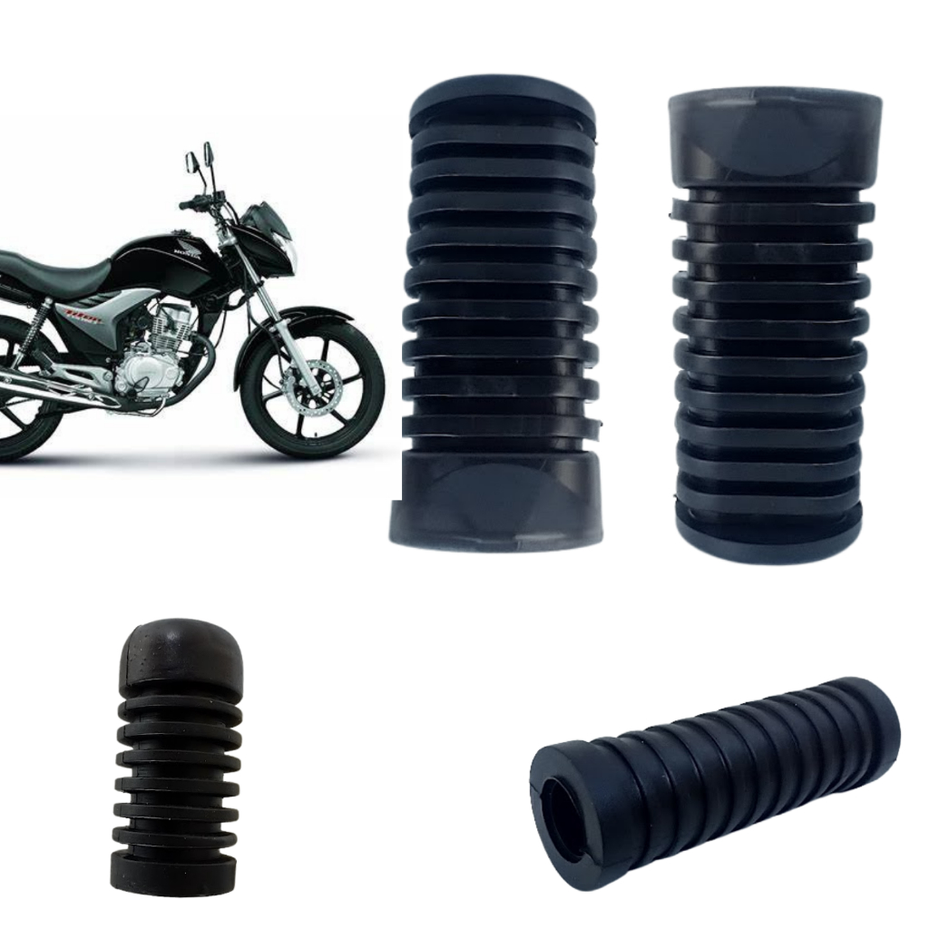 Borracha Pedaleira Estribo Pedal De Apoio Cg Titan Fan 125/150 Par ...