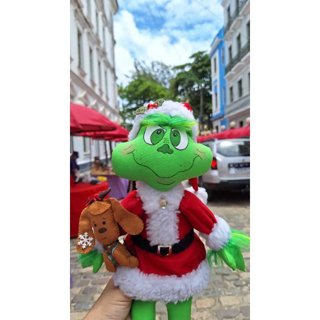 Boneco de Pano O Grinch | Shopee Brasil