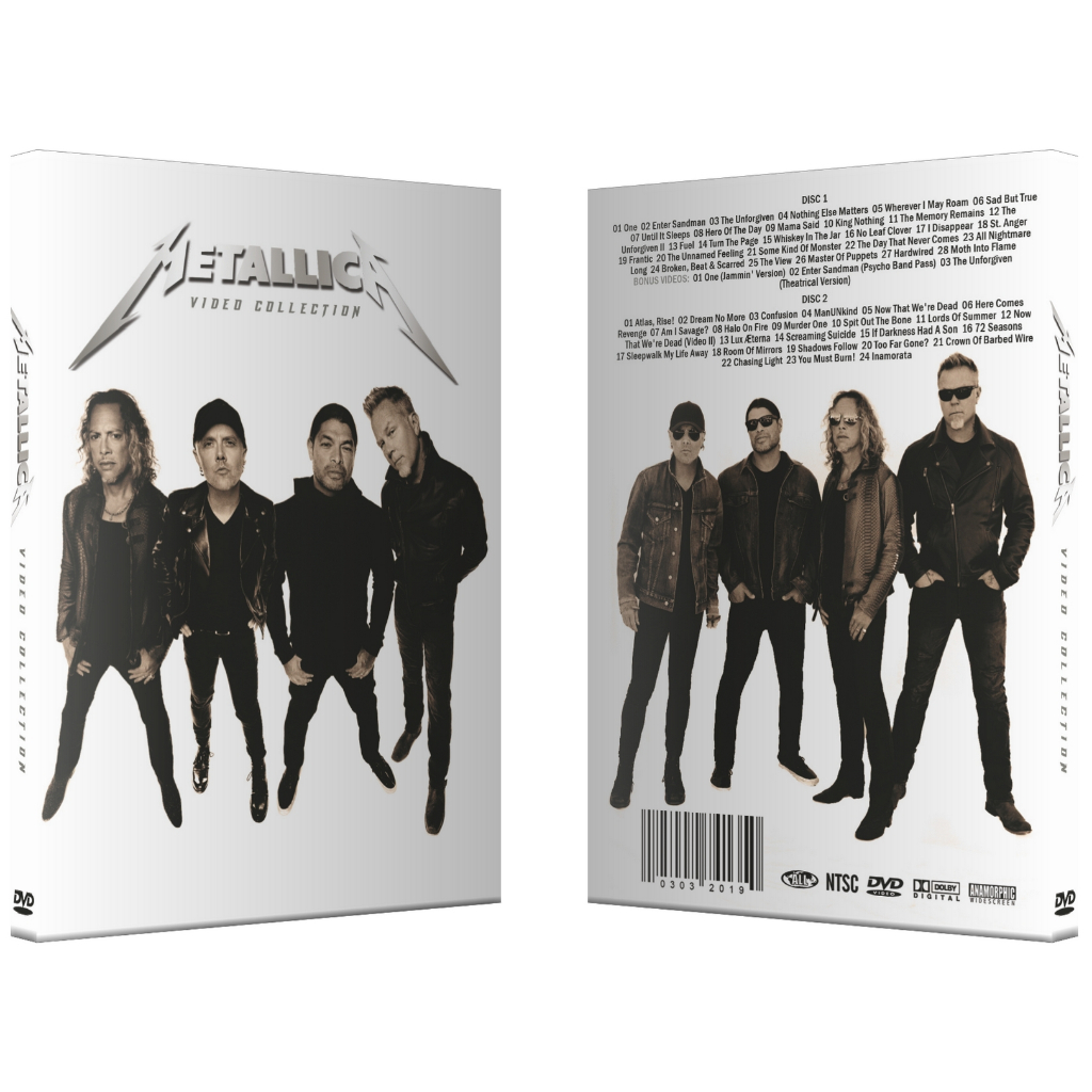 DVD METALLICA - VIDEO COLLECTION (fan made) | Shopee Brasil