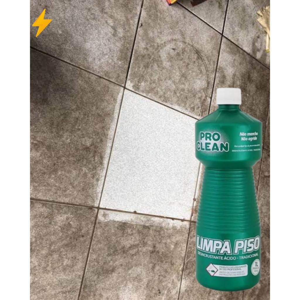 Limpa Piso encardido 1Litro Ceramica Nova Limpa pedra e Limpa vaso | Shopee Brasil