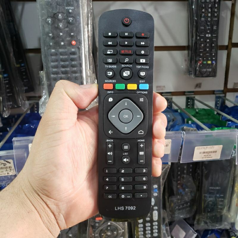Controle Remoto Para TV Philips 4K Smart Com Netflix LHS 7092 | Shopee ...