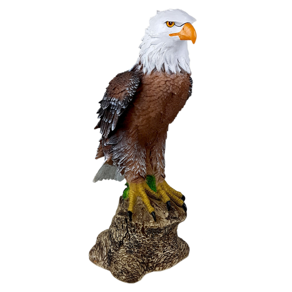Estatueta Aguia de Rapina Gaviao Simbolo de Nobreza Enfeite Decorativo ...