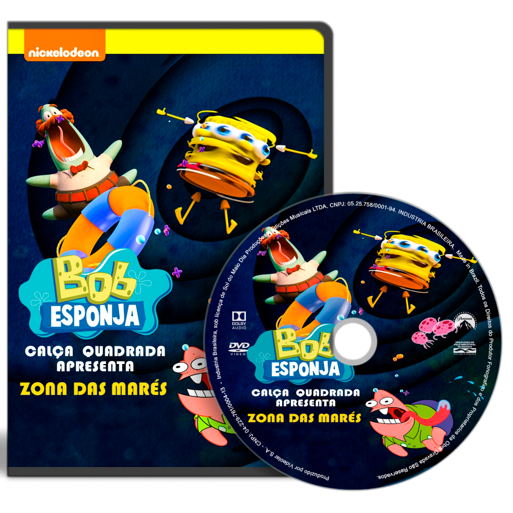 DVD - Bob Esponja Calça Quadrada Apresenta Zona das Marés (2023 ...