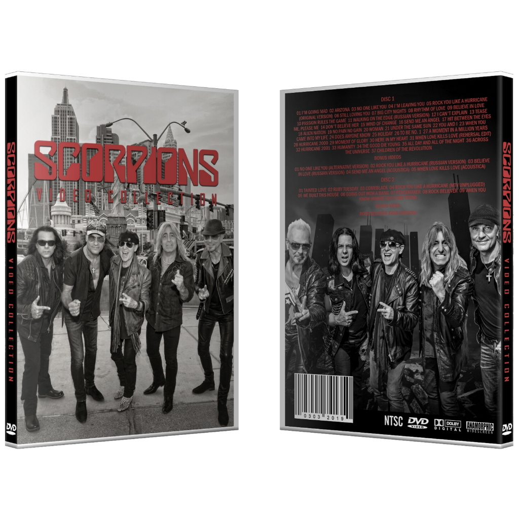DVD SCORPIONS - VIDEO COLLECTION (fan made) | Shopee Brasil