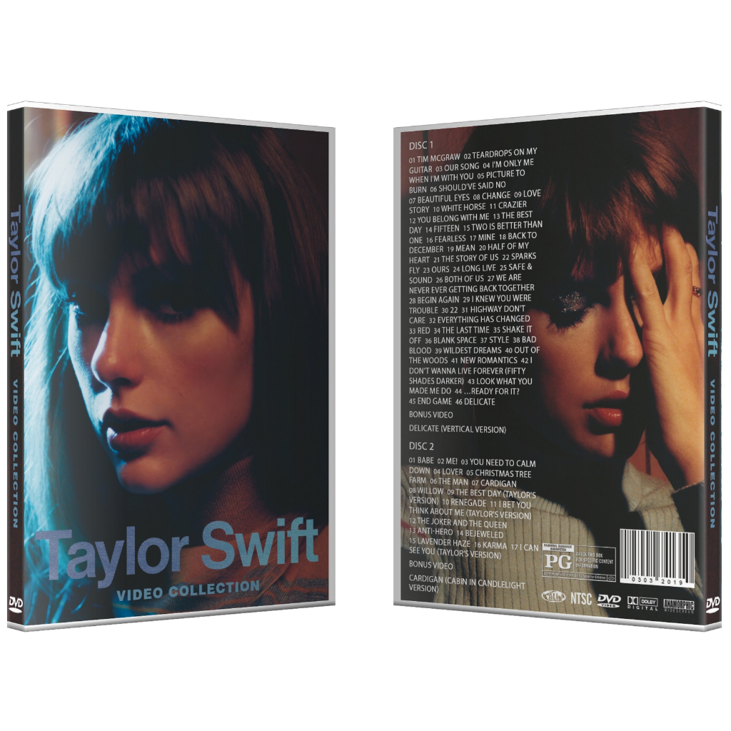 DVD TAYLOR SWIFT - VIDEO COLLECTION (fan made) | Shopee Brasil