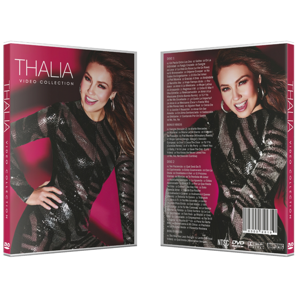 DVD THALIA - VIDEO COLLECTION (fan made) | Shopee Brasil