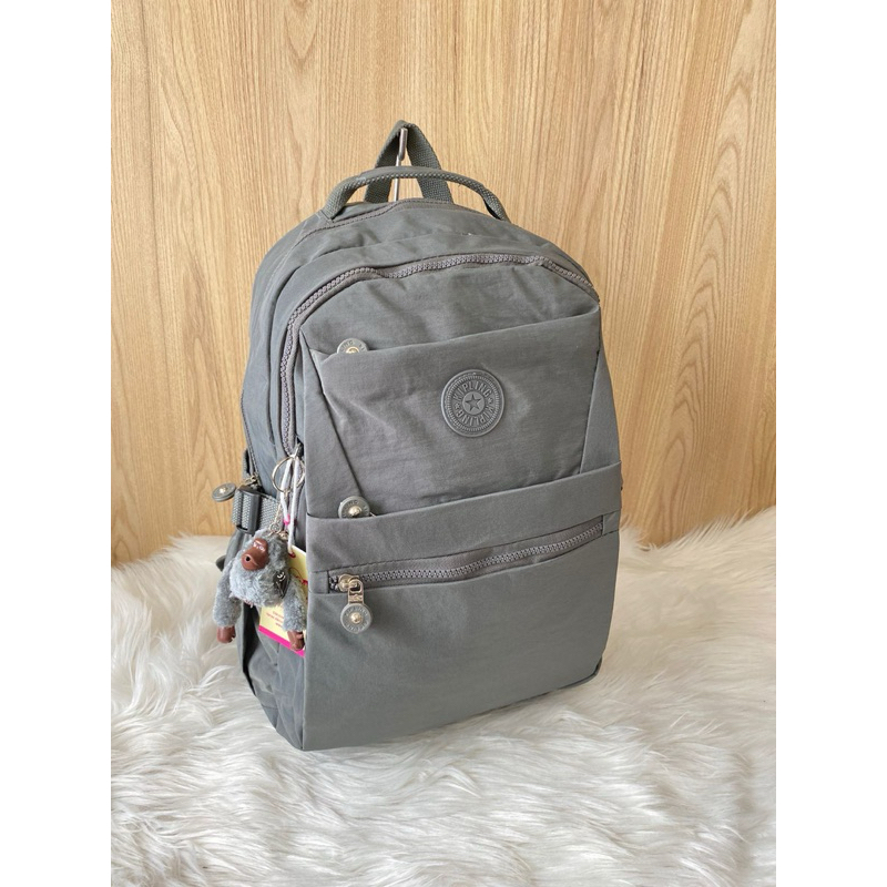 Mochila kipling escolar acompanha chaveiro do macaco | Shopee Brasil