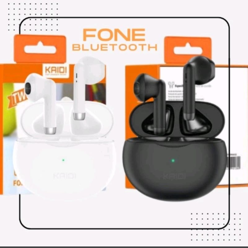 Fone de ouvido bluetooth Kaidi 5.0KD-770 branco e preto com bateria ...