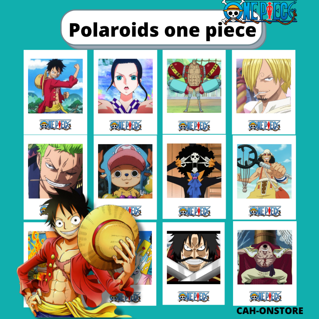 Polaroid Anime One Piece - Luffy Nami Zoro Sanji Chopper (4 unid ...