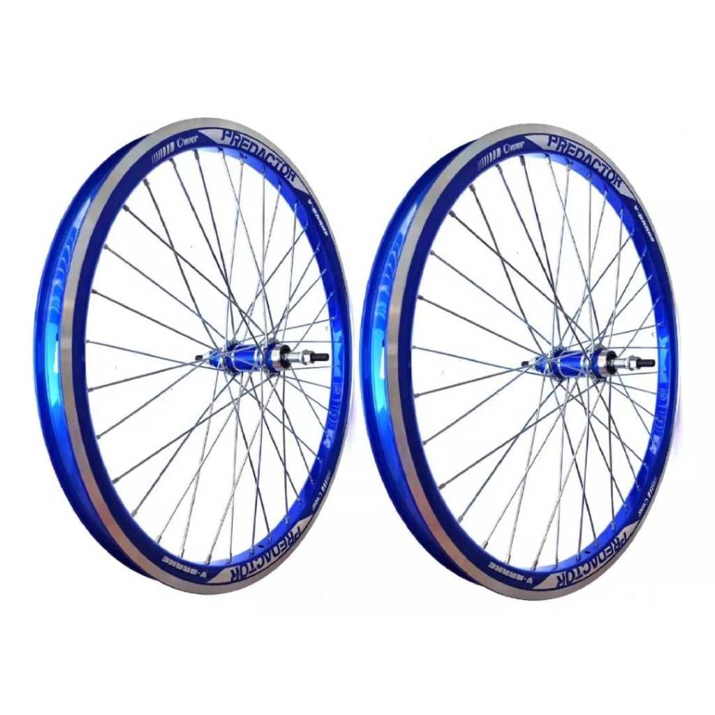 Par de Roda Aro 26 Predactor V-brake Cubo Rolamento raio Grosso Zincado ...
