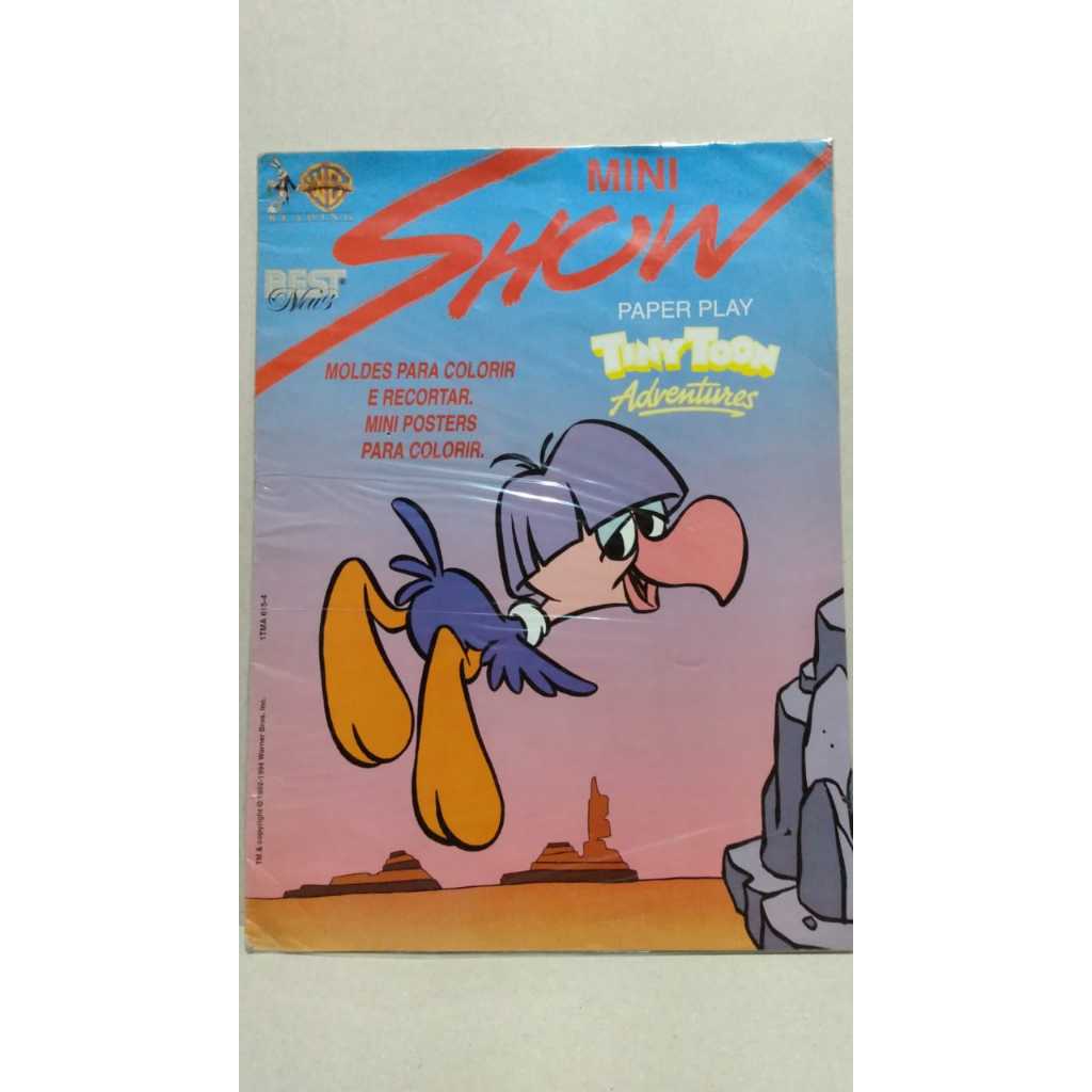 Revista Mini Show antiga paper play TinyToon adventures | Shopee Brasil