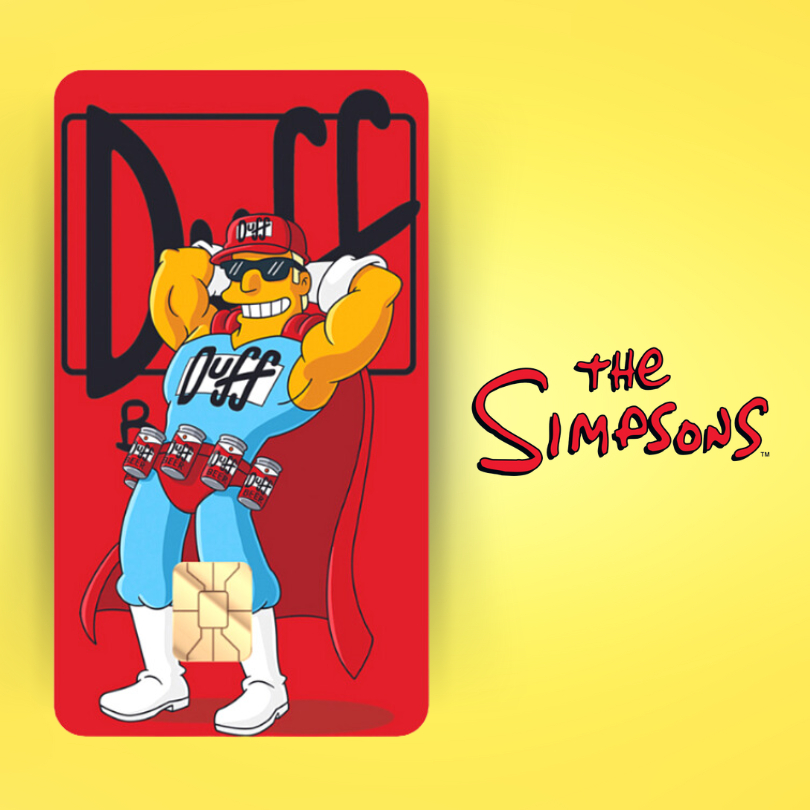 Adesivo Para Cartão de Crédito Os Simpsons Duffman | Shopee Brasil
