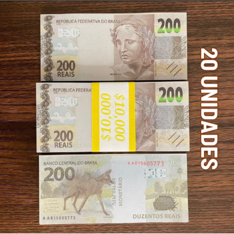 Notas de 200 reais (sem valor monetario) kit de 20 UNIDADES... | Shopee ... Notas de 200 reais (sem valor monetario) kit de 20 UNIDADES... | Shopee ...