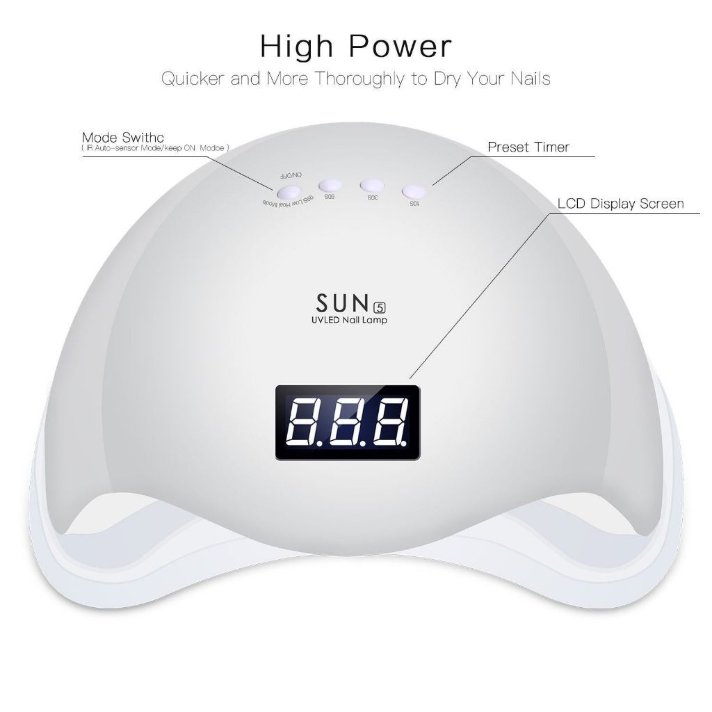Cabine Led/uv Sun5 Digital 48w Bivolt Sun Unhas Gel Acrigel CABINE SUN 5 OFERTA | Shopee Brasil