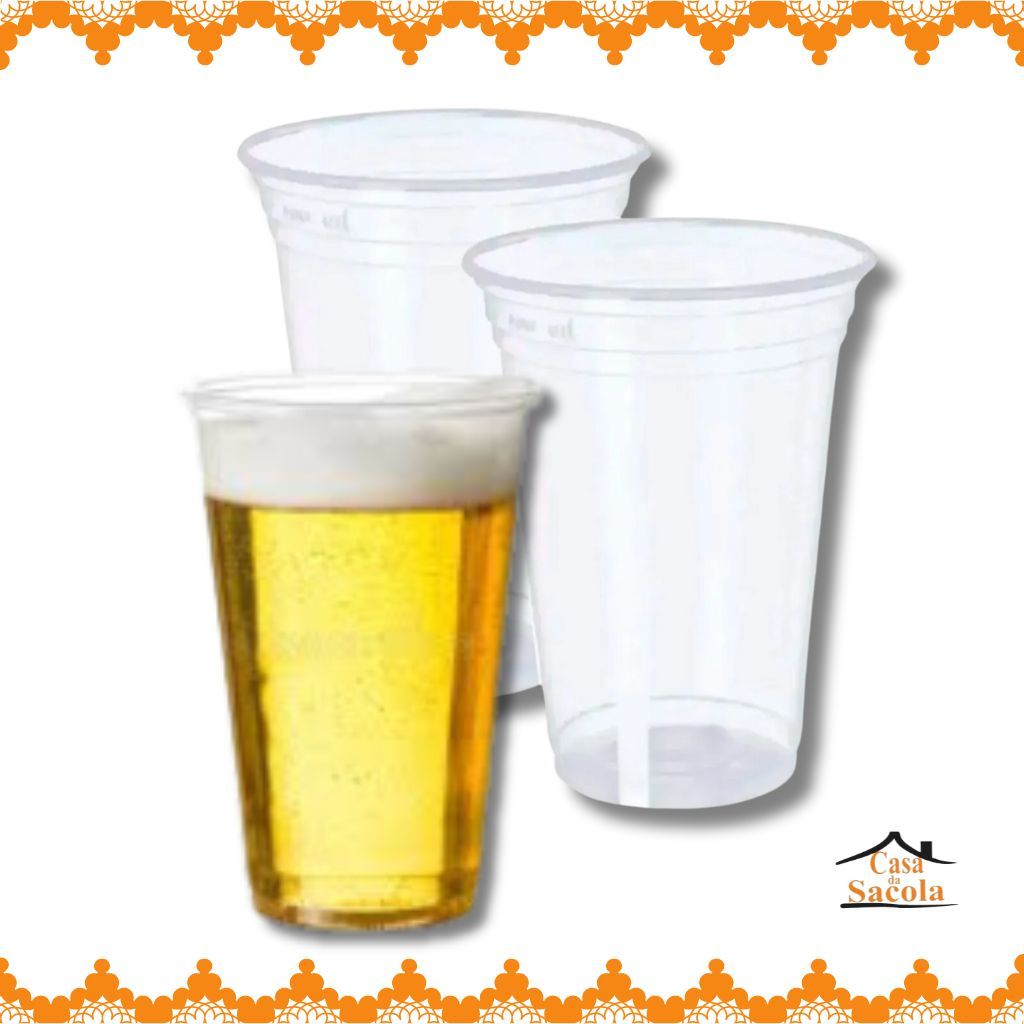 Copo Liso PP Transparente Copão 700/770ml c/100 Un | Shopee Brasil