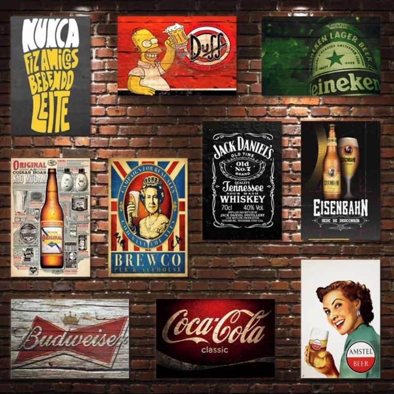 kit 10 Placa Decorativa Bar Área Gourmet | Shopee Brasil