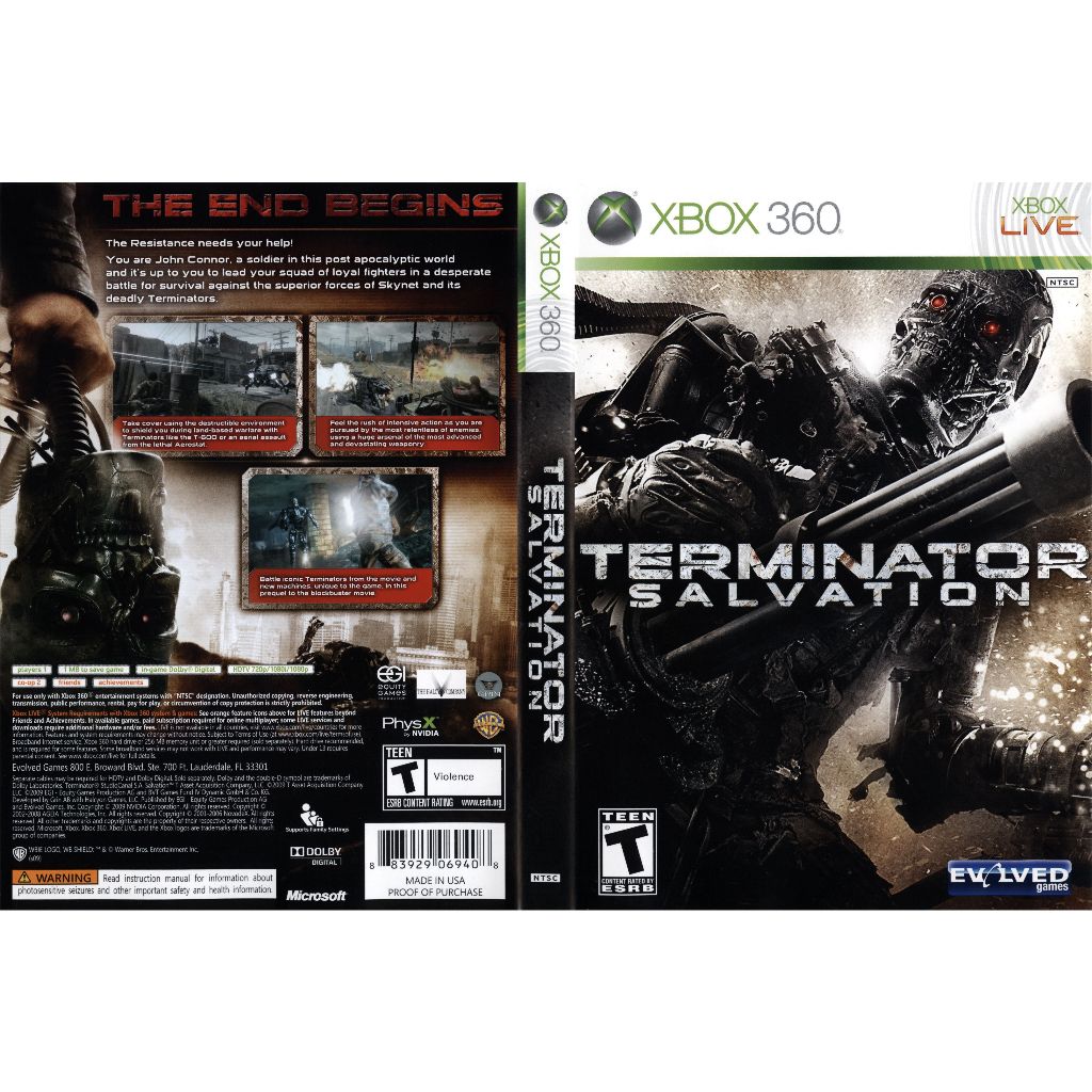 Terminator Salvation P/ XBOX360 (LTU/LT/JTAG/RGH) | Shopee Brasil