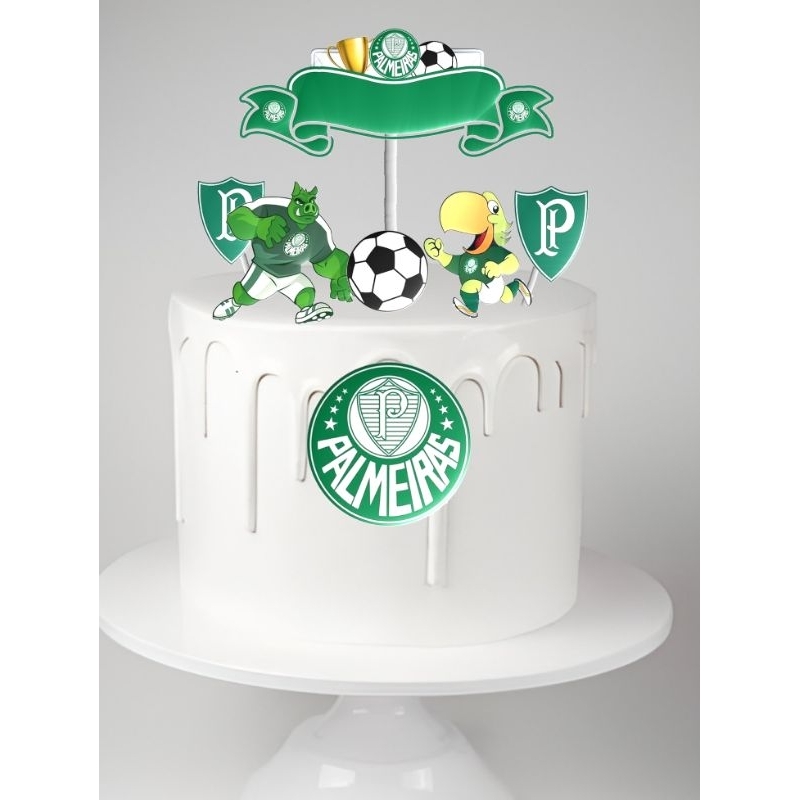 Topo De Bolo Topper De Bolo Palmeiras Personalizado C/nome Decoração de ...