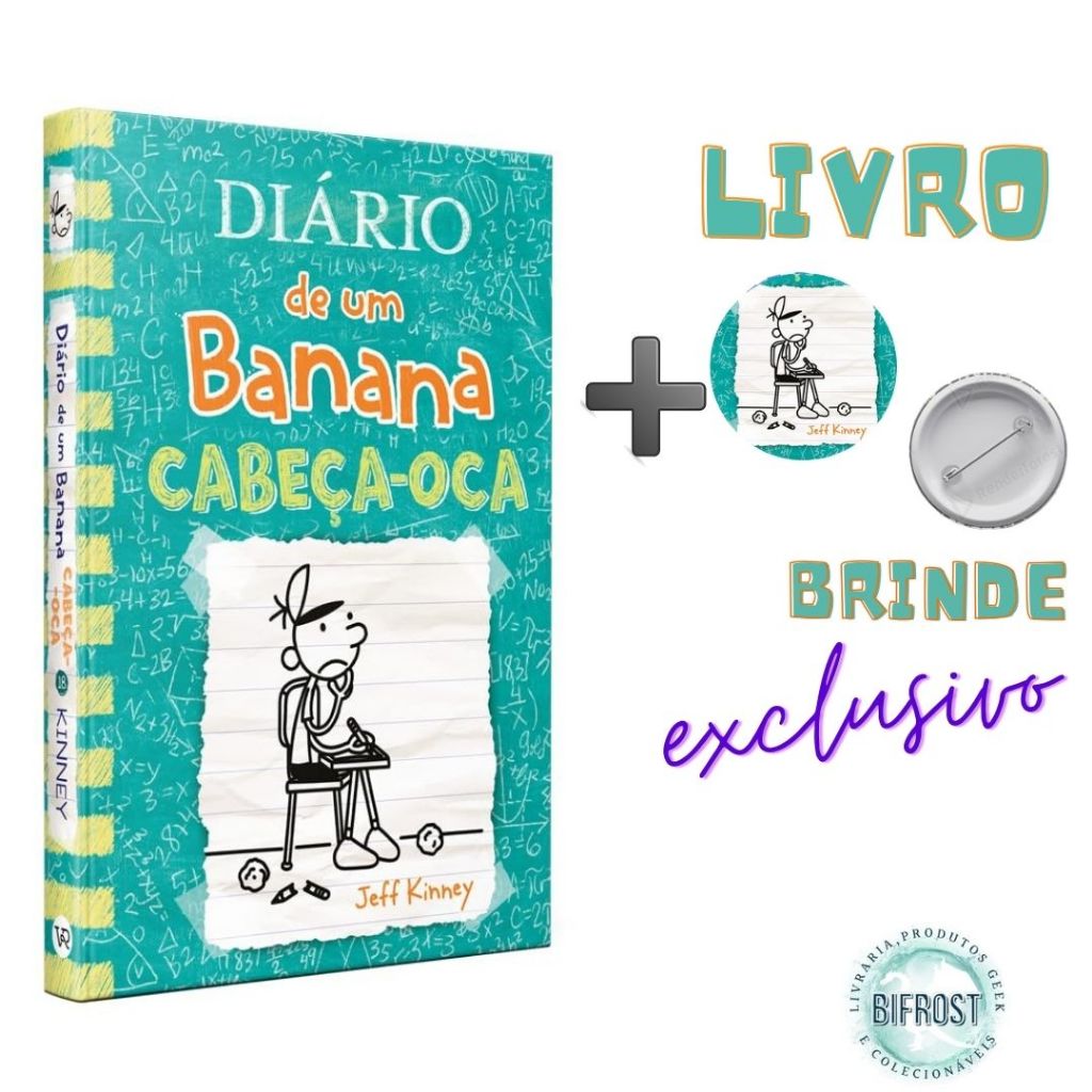 Diário de um Banana 18: Cabeça oca Capa dura- Boton exclusivo do livro ...