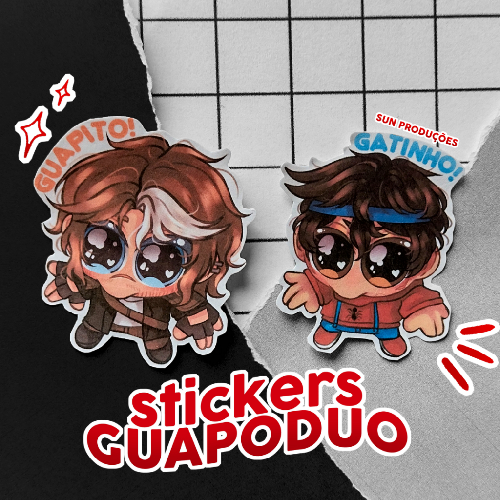Stickers Guapoduo QSMP | Shopee Brasil