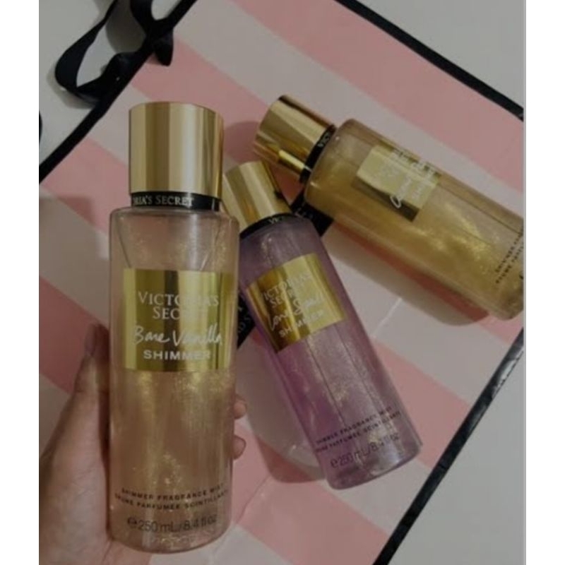 Victoria's Secret Body Splash Shimmer COM GLITTER 250ml - ORIGINAL ...