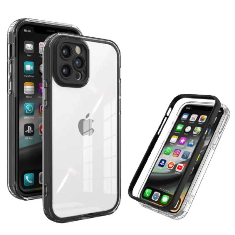 Capa Case Transparente 3 em 1 Samsung Galaxy A03 CORE/ A03/ A04/ A04/ A14/ a35/ A52/ A55 Capinha ...