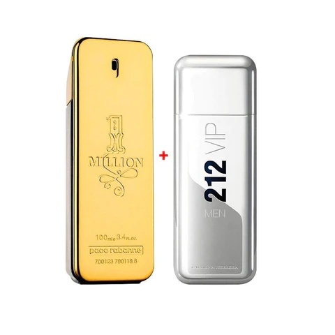 Kit Perfume Masculino One Million + 212 Vip Men 100ml Pronta Entrega ...