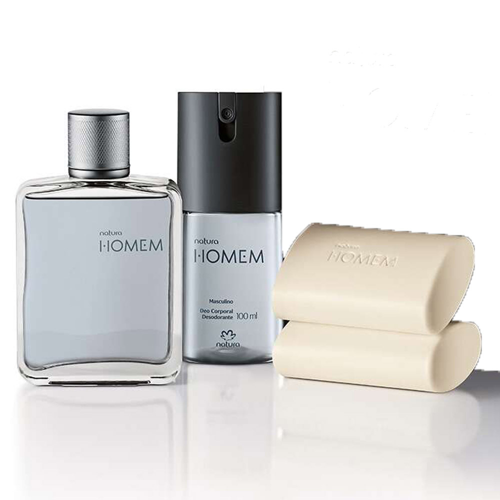 Kit Presente Masculino Natura Homem Perfume 100ml + Deo Corporal 100ml ...