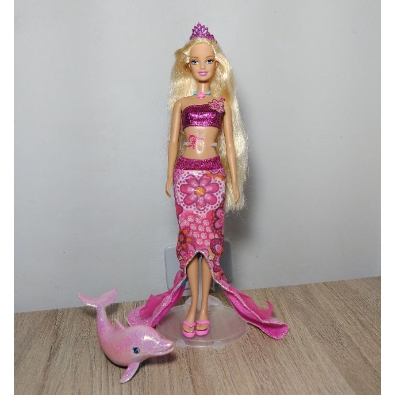 Boneca Barbie Merliah 2 em 1 + Golfinho Filme Vida de Sereia 2010 ...