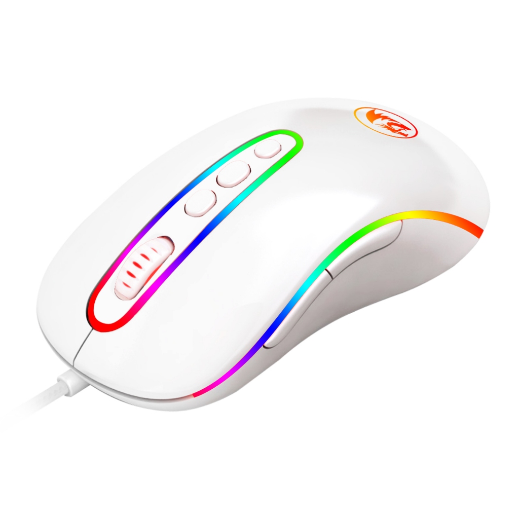 MOUSE GAMER REDRAGON PHOENIX LUNAR WHITE RGB | Shopee Brasil