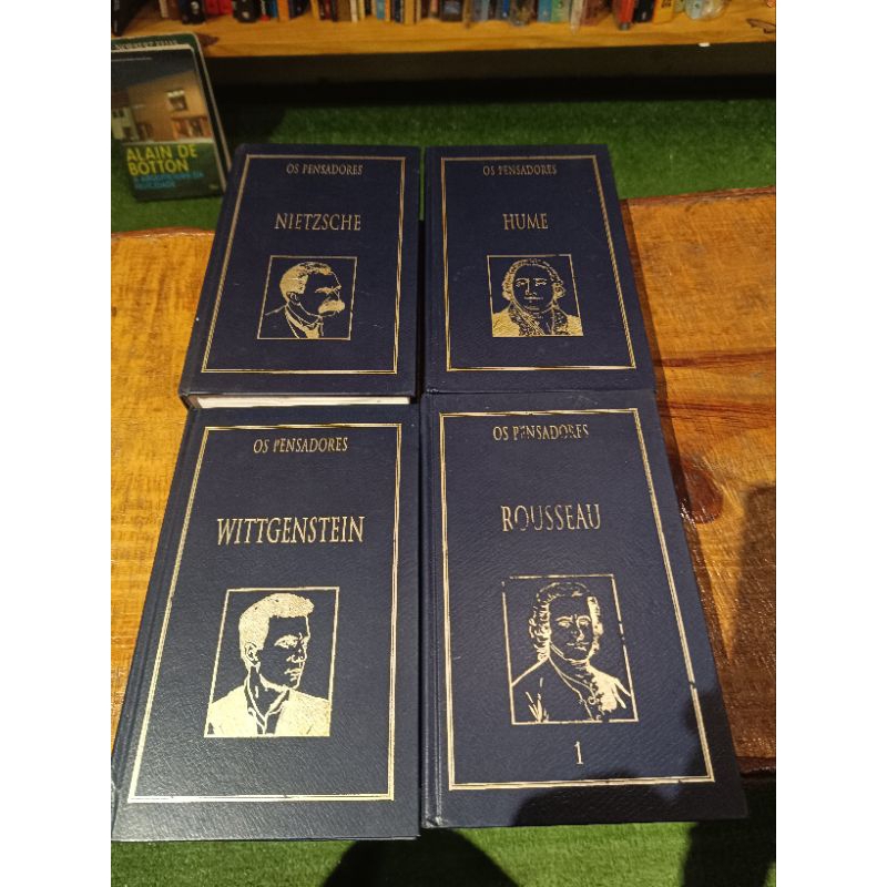 kit 4 livros os pensadores ( Rosseau, Hume, Wittgenstein e Nietzsche ...