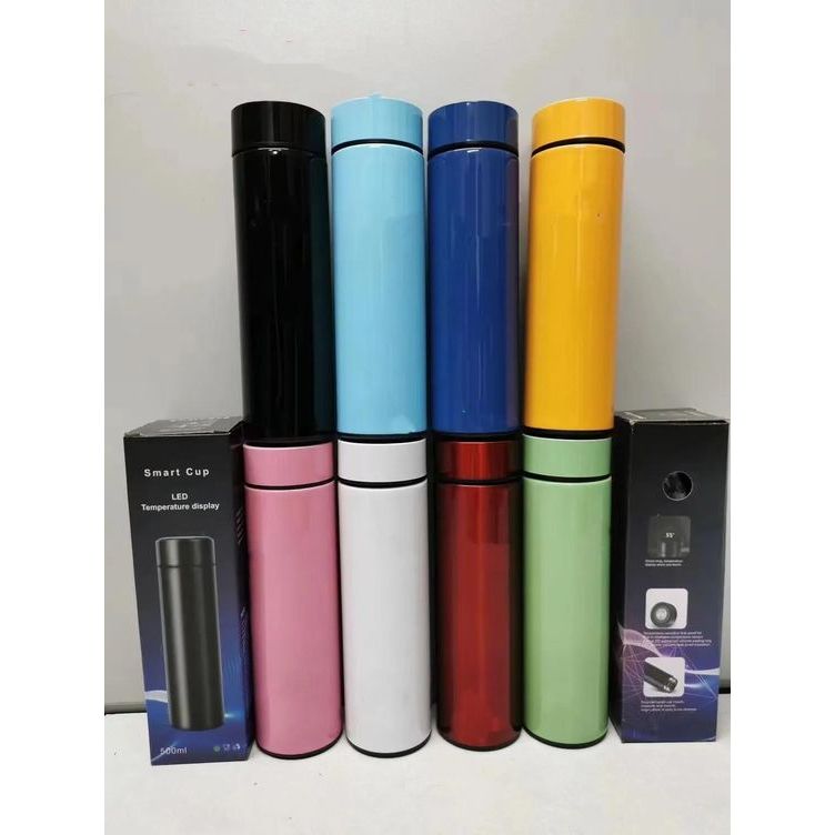 Garrafa Térmica Inox 304 500ML Com Sensor De Temperatura Ideal para Viagens e para seu trabalho ...